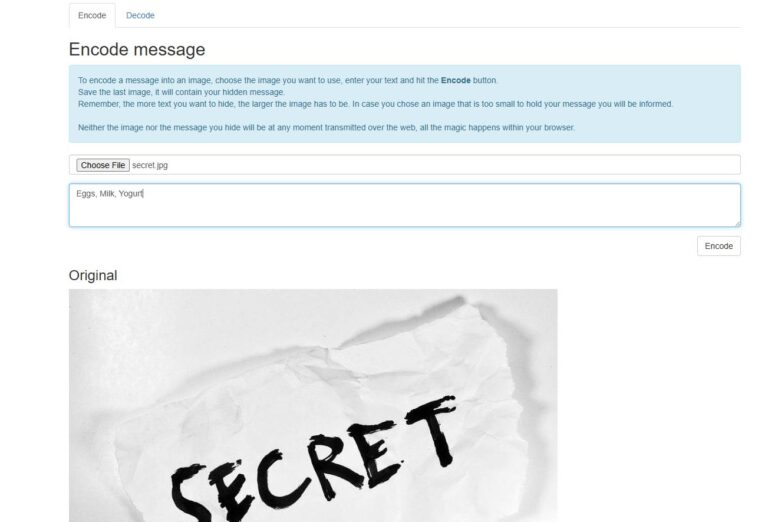 Steganography – Messages Hidden Inside of Files